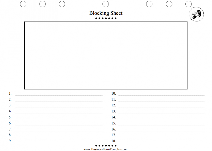 Printable Forms for Theater Production