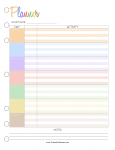 Free Printable Planners, Organizers, and Journals